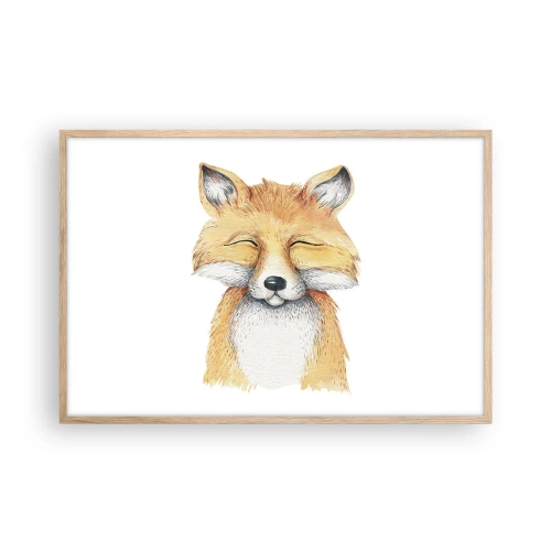 Affiche dans un chêne clair - Poster - Humeurs de renard - 91x61 cm ...